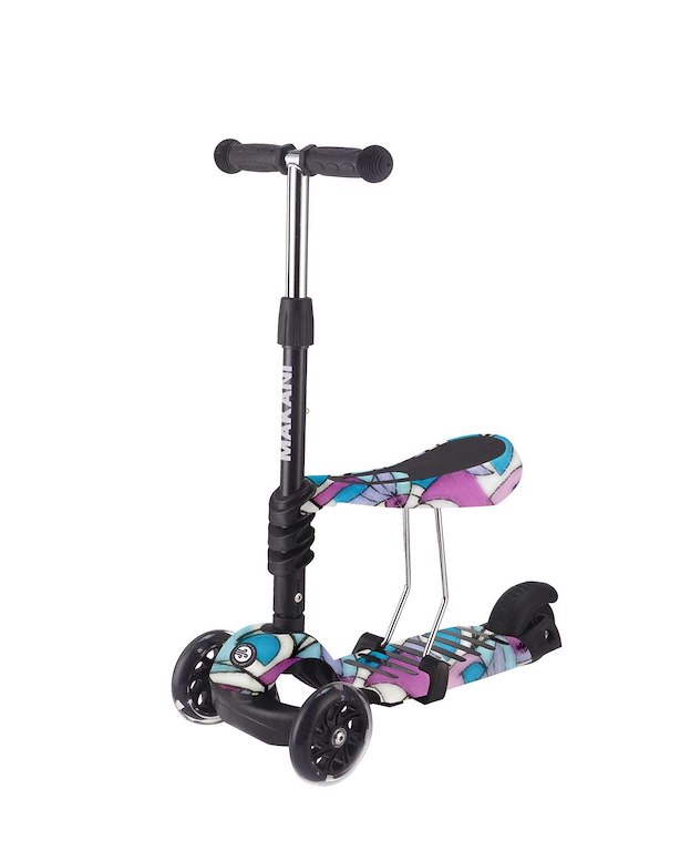 Kikka Boo trotinet Makani RIDE and SKATE 3in1 do 50 kg Picasso