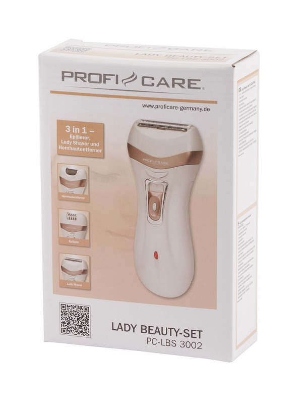 Set za negu Profi Care – PC-LBS 3002 3 u 1 epilator, brijač i turpija za pete