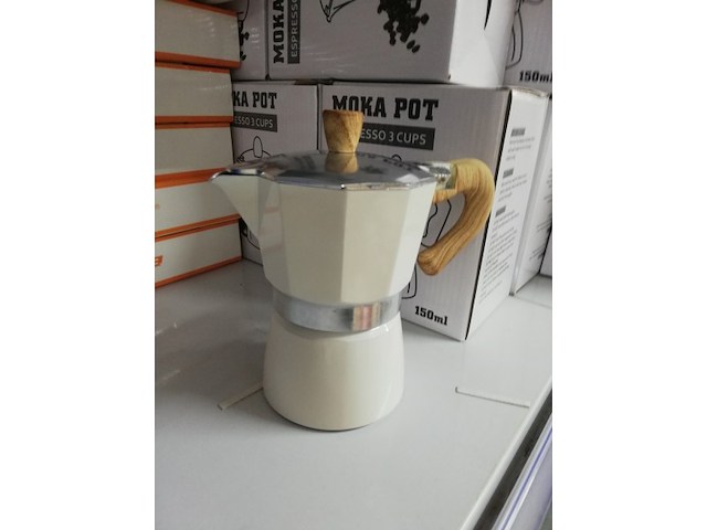 MOKA POT -Espresso Pot -Lonce za Kafu - LUX BELA BOJA