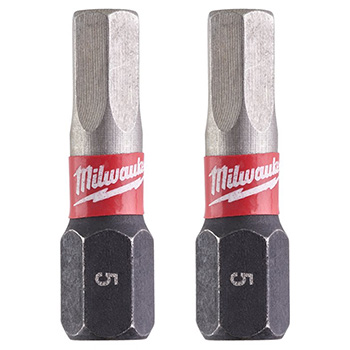 Milwaukee udarni bitsevi HEX 5 x 25mm 1/4" 2 kom 4932430896