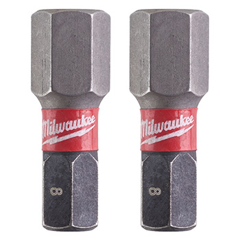 Milwaukee udarni bitsevi HEX 8 x 25mm 1/4" 2 kom 4932430898