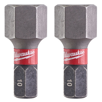 Milwaukee udarni bitsevi HEX 10 x 25mm 1/4" 2 kom 4932430899