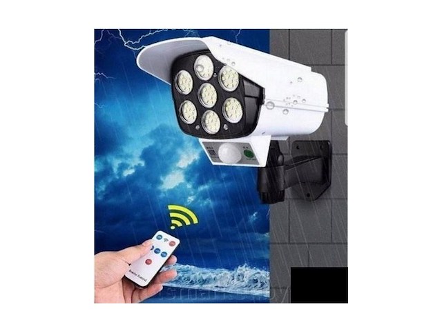 Solarna lampa u obliku kamere sa daljinskim