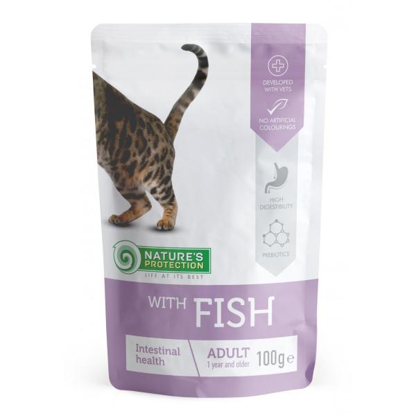 Natures Protection Cat Adult Intestinal Fish 100g