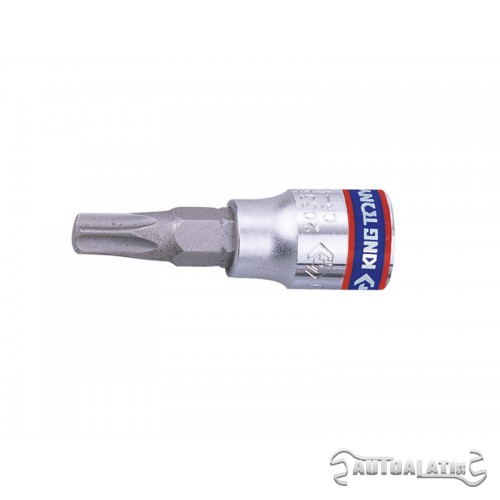 Torx bit gedora na 1/4''sa rupom T8-T40 L=37mm 2037