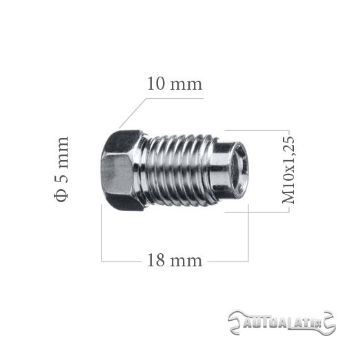 Holander M10x1 25 18mm dužine