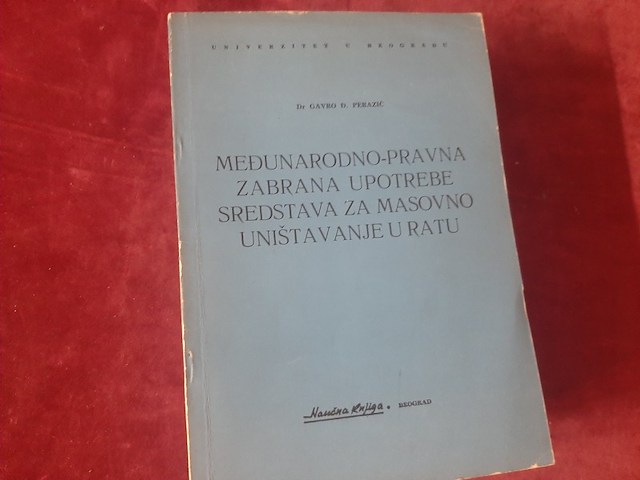 333 Međunarodno-pravna zabrana upotrebe sredstava za ma