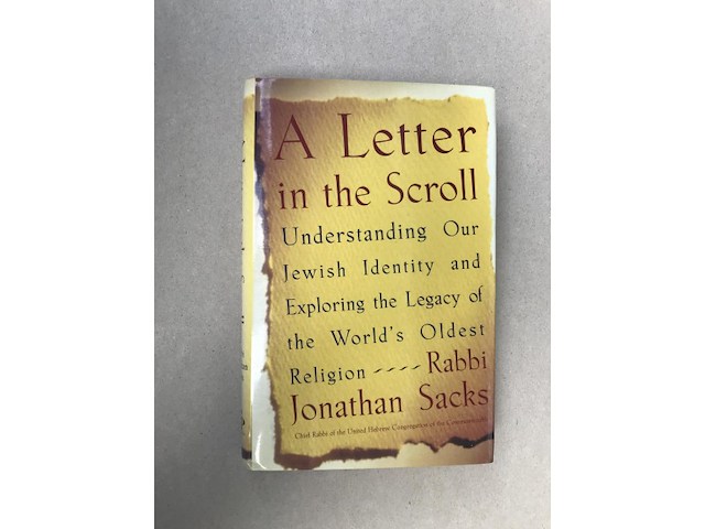 A Letter in the Scroll - Jonathan Sacks