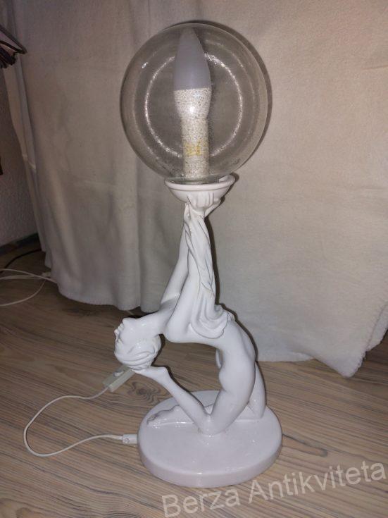 Bela podna lampa u obliku Skulpture žene-prodato