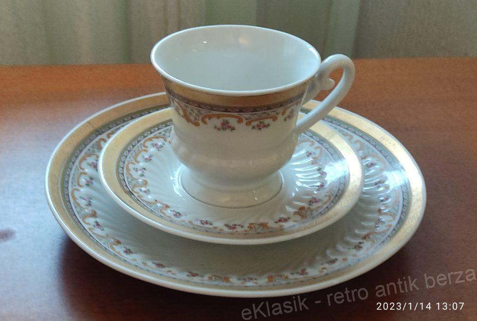 Porcelanski set za čaj i kolač, Zaječar Yugoslavia