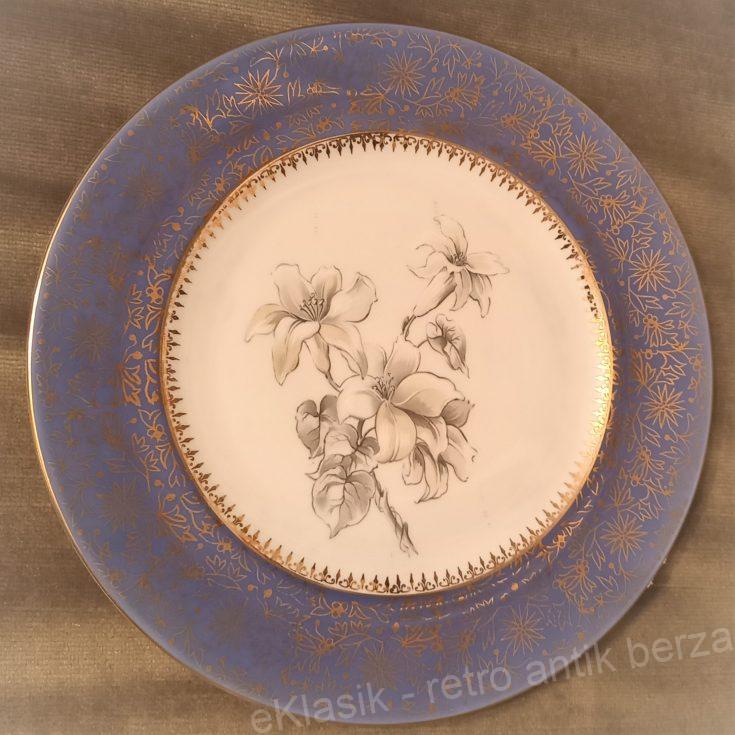 Tanjir porcelan MZ Altrohlau Czechoslovakia, u kutiji , pozlata