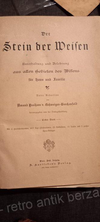 List iz nemačkih novina iz 1895god. I dve knjige Stein der steiten