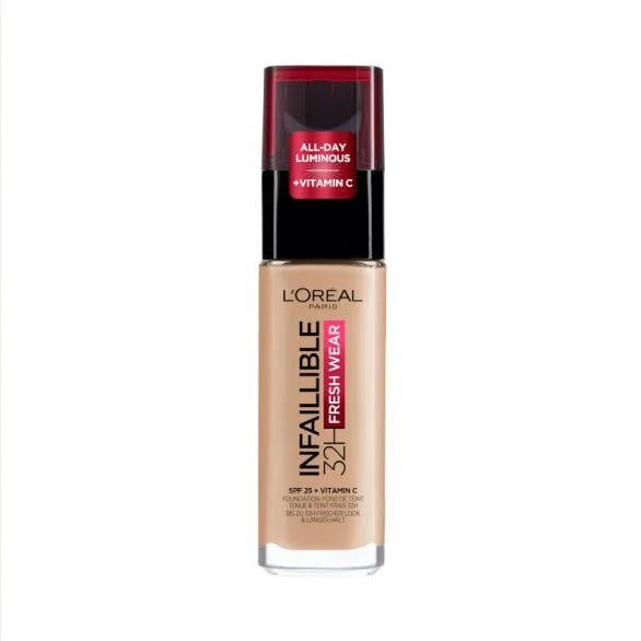 L’Oreal Paris Infaillible 24H Fresh Wear Tečni puder 125 Natural Rose