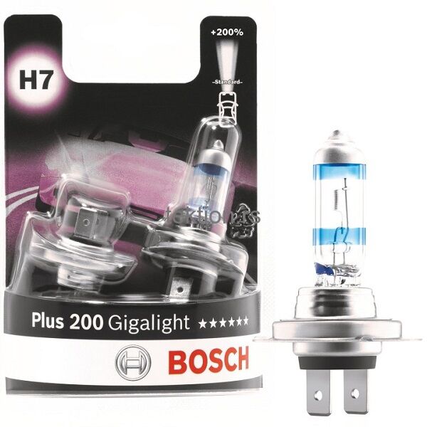 Bosch auto sijalica Gigalight Plus 200 12V H7 55W Blister Duo