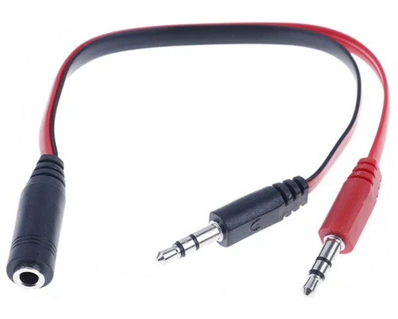 FAST ASIA Adapter Audio 3.5mm stereo jack (M) na 2×3.5mm stereo jack (2xM)