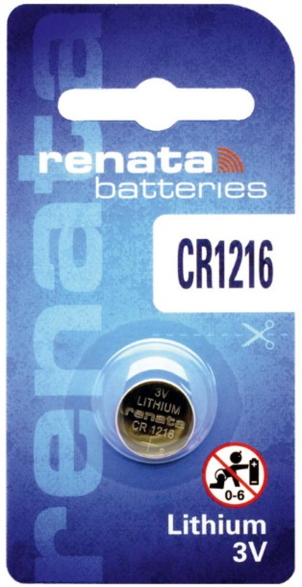 Renata baterija CR 1216 3V Litijum baterija dugme, Pakovanje 1kom
