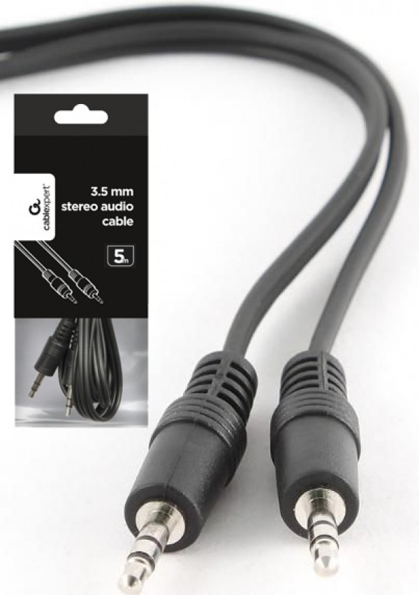 CCA-404-5M Gembird 3.5mm stereo plug to 3.5mm stereo plug audio kabl 5m