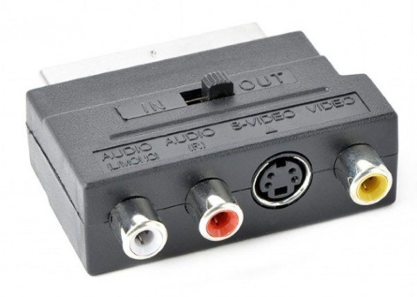 CCV-4415 Gembird 3 X RCA and 1 X S-Video plugs on one side and SCART on other side