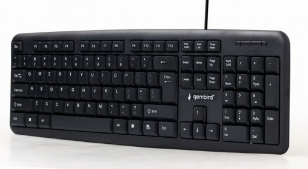 KB-U-103 ** Gembird Standardna tastatura US layout black USB (403)