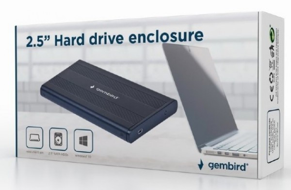 EE2-U2S-5 Gembird USB 2.0 Externo kuciste za 2.5\'' SATA hard diskove