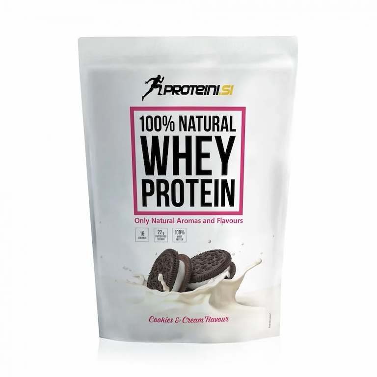 PROTEINI SI 100% Natural whey protein Cookies & Cream