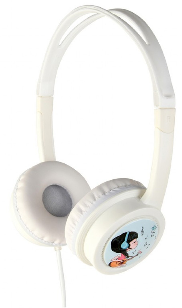 MHP-JR-W Kids headphones with volume limiter, white