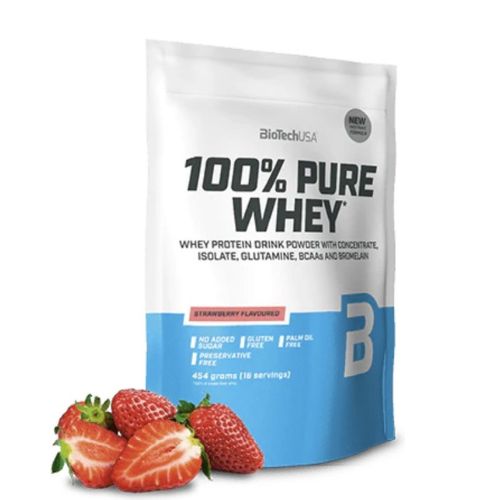 BioTechUSA 100% Pure Whey 454 g Strawberry