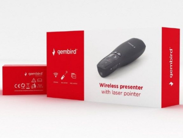 WP-L-02 Gembird Wireless prezenter, laser pointer