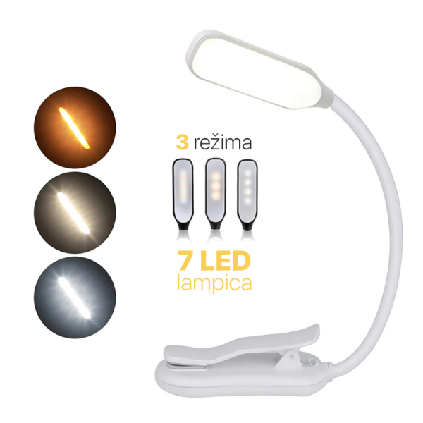 Led lampa EL01 bela