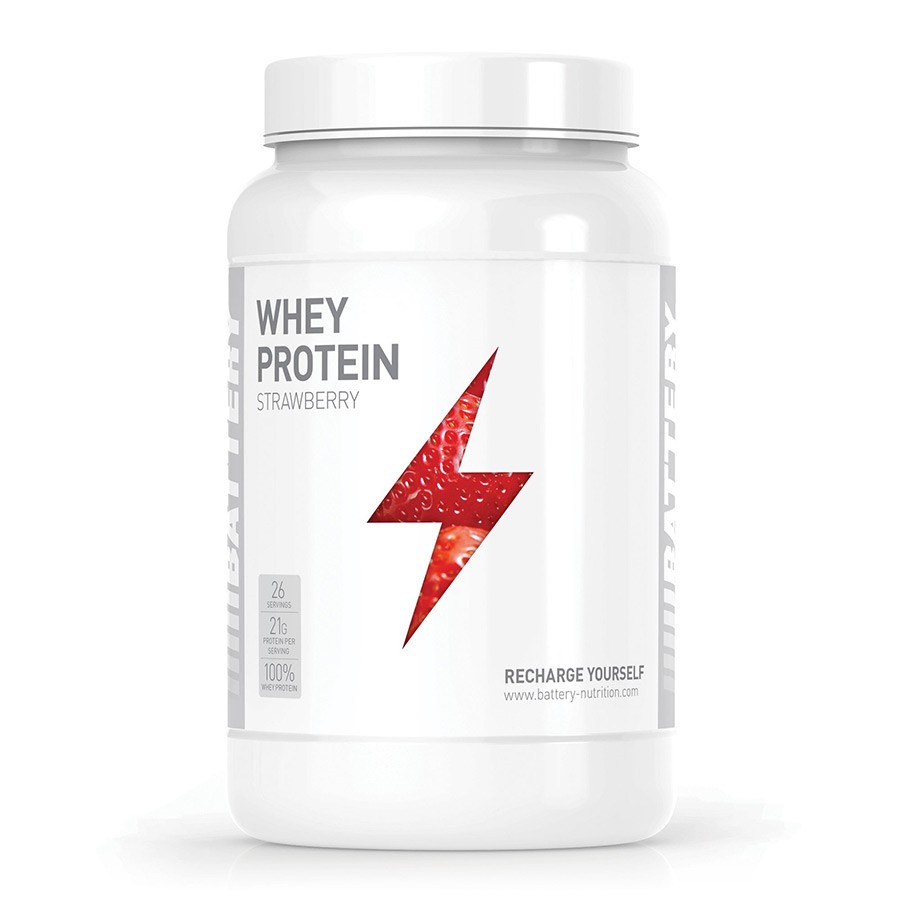 BATTERY WHEY Protein Strawberry 800g