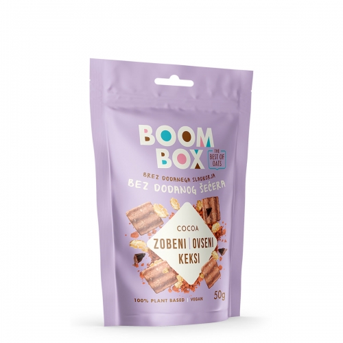 Boom Box Ovseni keksi kakao bez šečera 50g