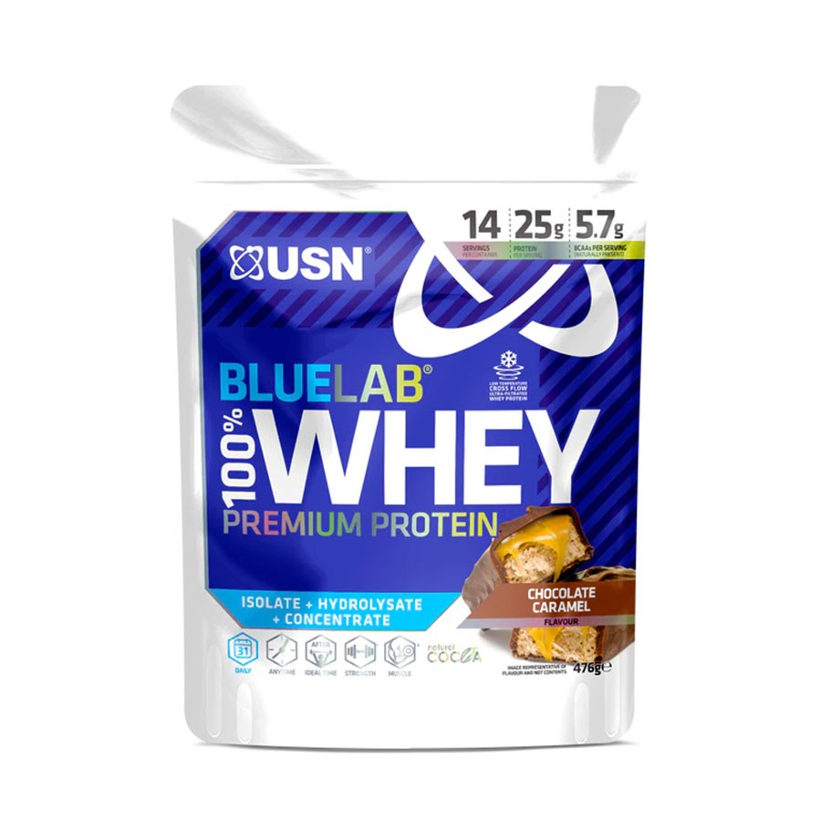 USN BLUE LAB 100% Whey protein 476g Chocolate & Caramel