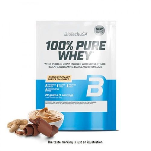 BioTech USA Pure Whey 28g Čokolada-Kikiriki