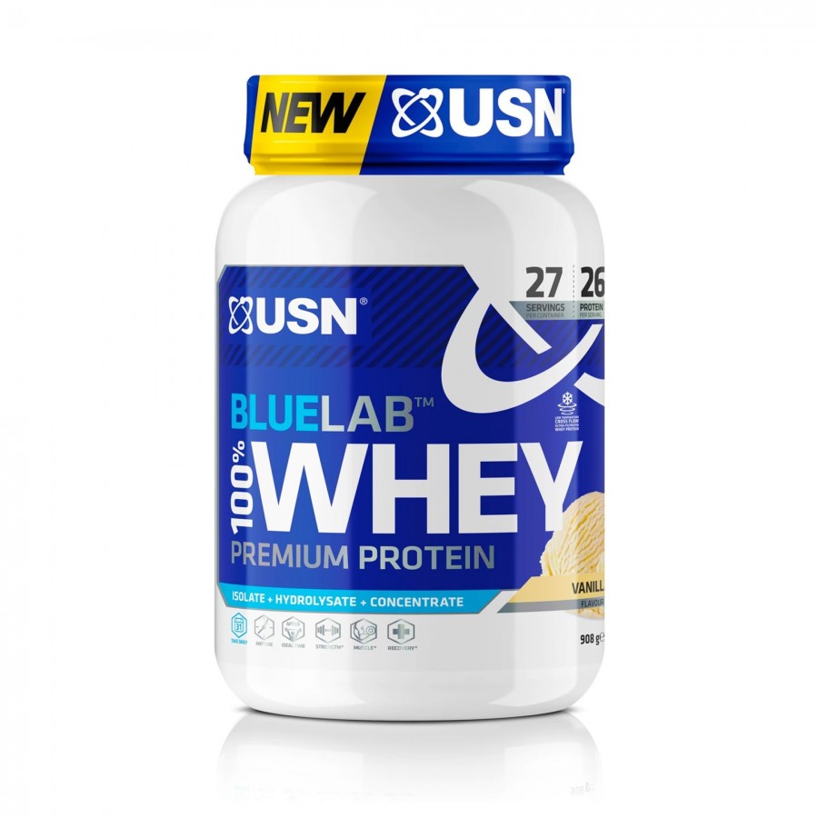 USN BLUE LAB 100% WHEY Protein Strawberry 908g
