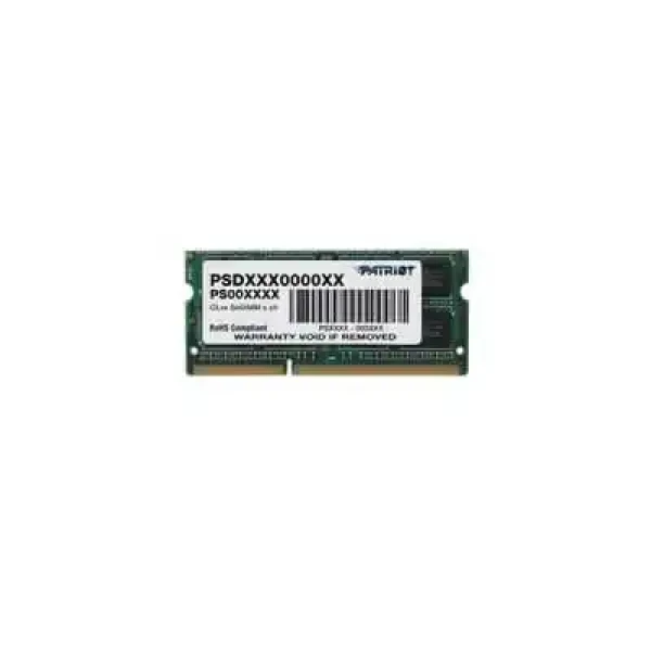 Memorija SODIMM DDR3 4GB 1333MHZ Patriot Signature PSD34G13332S