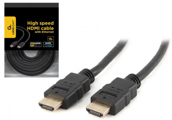 CC-HDMI4-15M Gembird HDMI kabl v.1.4 ethernet support 3D/4K TV 15m