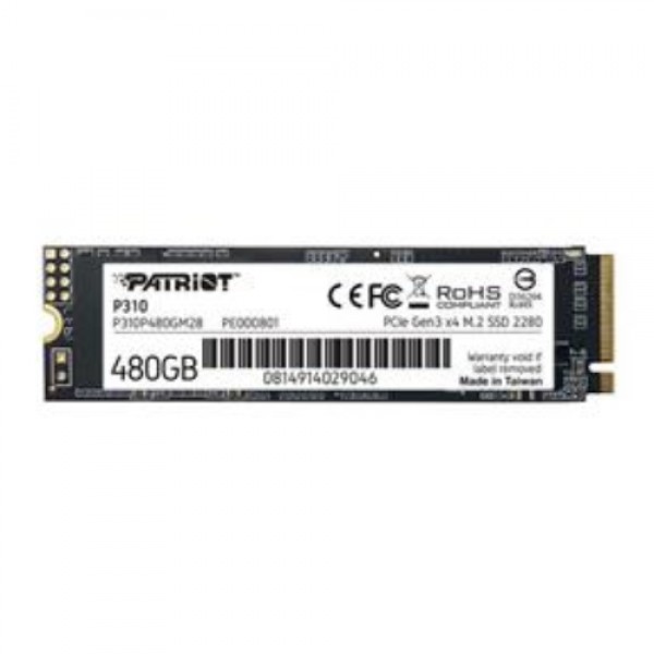 SSD M.2 NVMe 480GB Patriot P310 1700MBs/1500MBs P310P480GM28