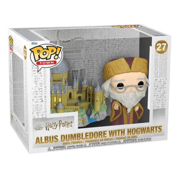 Harry Potter POP! Vinyl Town - Dumbledore W/Hogwarts