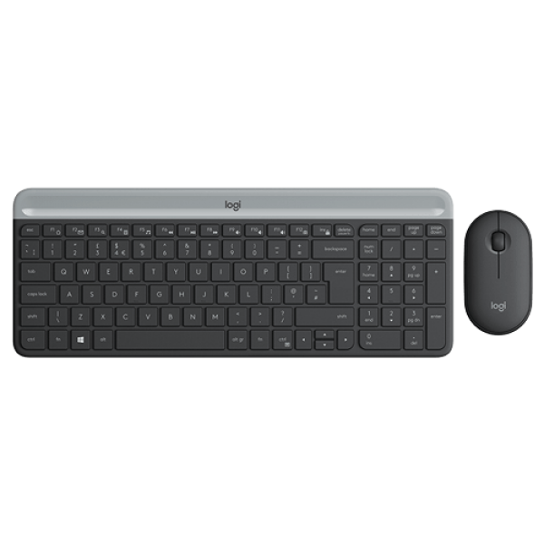 Bežična tastatura + Miš Logitech MK470 Slim YU Graphite