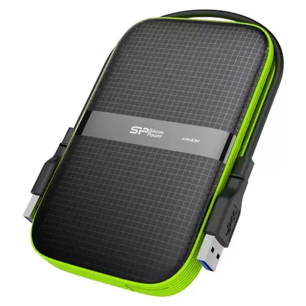 2TB Portable Hard Disk, Armor A60, Black ( SP020TBPHDA60S3K )