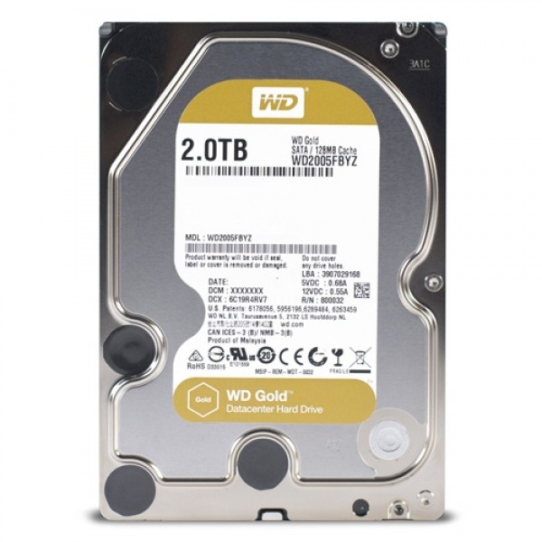 HDD WD 2TB WD2005FBYZ SATA3 128MB Gold