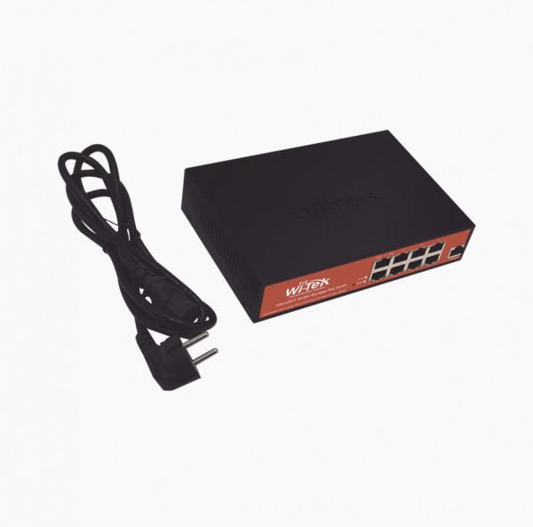 Wi-Tek WI-PMS310GF-Alien 8GE+2SFP Ports 24V/48V Mixed L2 Managed PoE Switch with 8-Port PoE