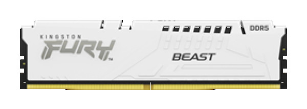 DDR5 64GB (2x32GB) 5200MHz CL40 DIMM [FURY Beast] White XMP ( KF552C40BWK2-64 )