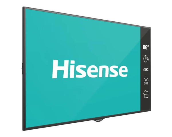 HISENSE 86” 86BM66AE 4K UHD Digital Signage Display - 247 Operation