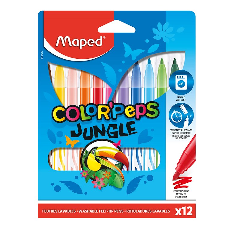 FLOMASTERI MAPED COLOR`PEPS JUNGLE