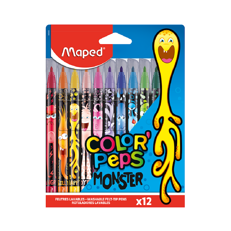 FLOMASTERI MAPED COLOR`PEPS MONSTER