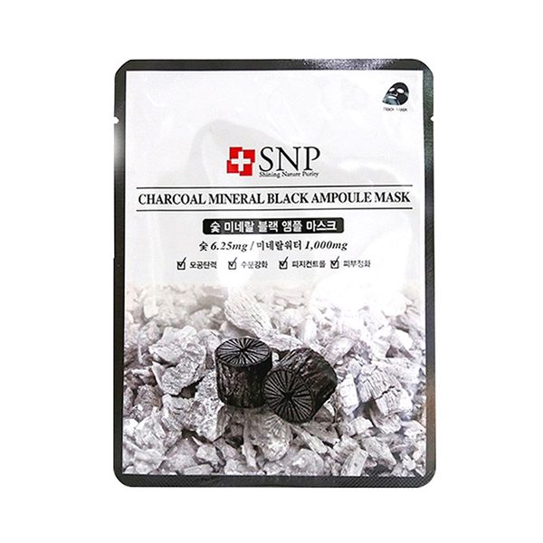 SNP Charcoal Mineral Black Ampoule Mask