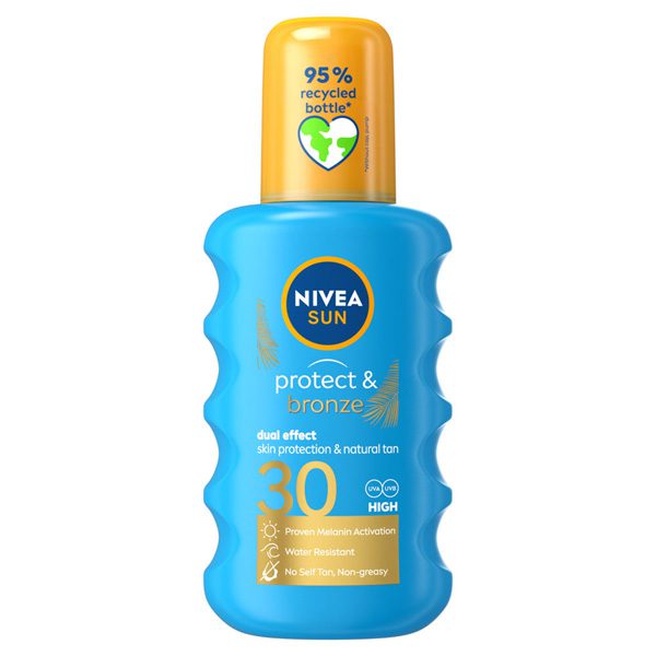 NIVEA SUN Protect & Bronze sprej za suncanje SPF 30