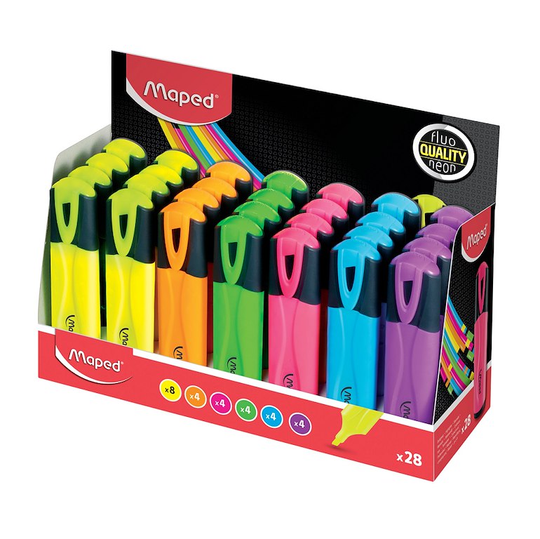 TEKST MARKER MAPED FLUO`PEPS CLASSIC DISPLEJ