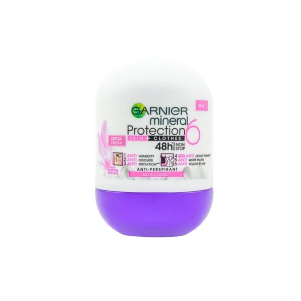 Garnier Mineral Deo Protection 6 Cotton Fresh Roll-on 50 ml